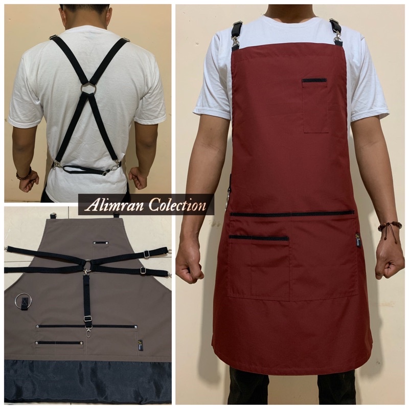 Jual Apron Barista / Celemek Masak / Apron Masak / Celemek Barista ...
