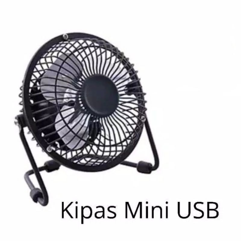 Jual Kipas Angin USB Mini Bahan Besi // USB Mini Fan | Shopee Indonesia