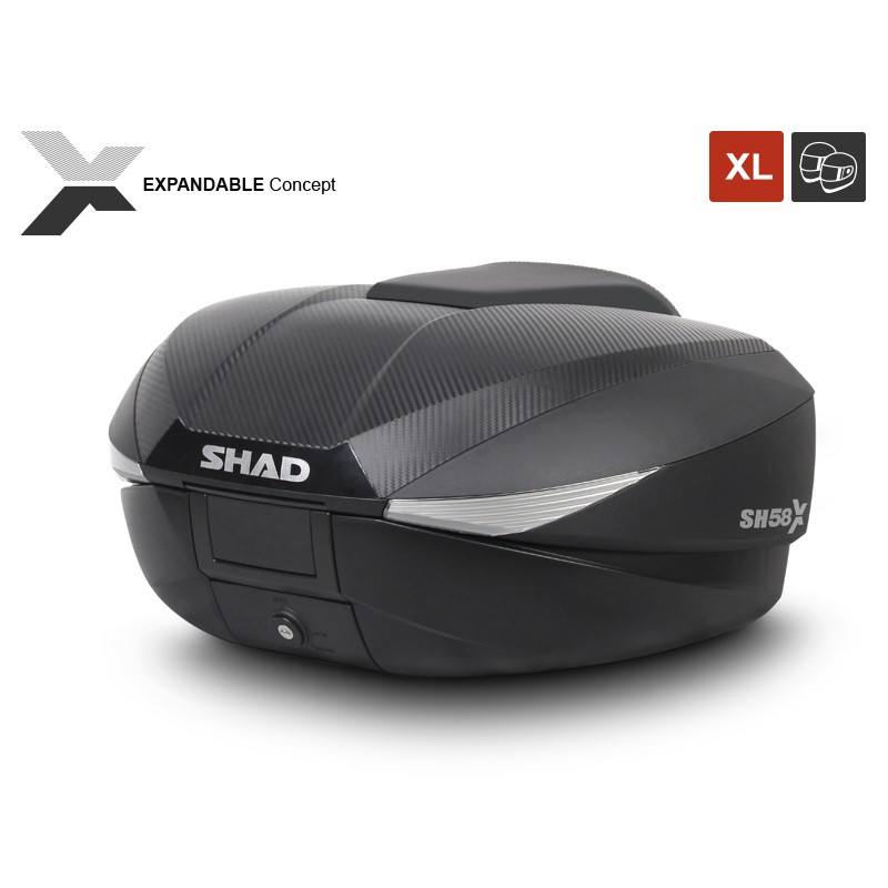 Jual SHAD SH58X Dark Grey - Top Box Motor | Shopee Indonesia
