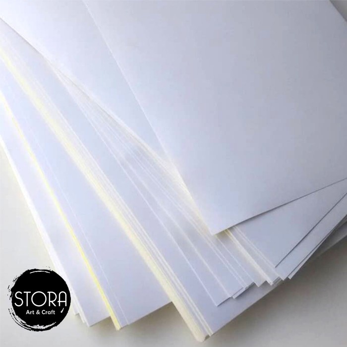 Jual Kertas Sticker Hvs F4 Pak isi 50 Lembar Stiker Folio 80 Gsm ...