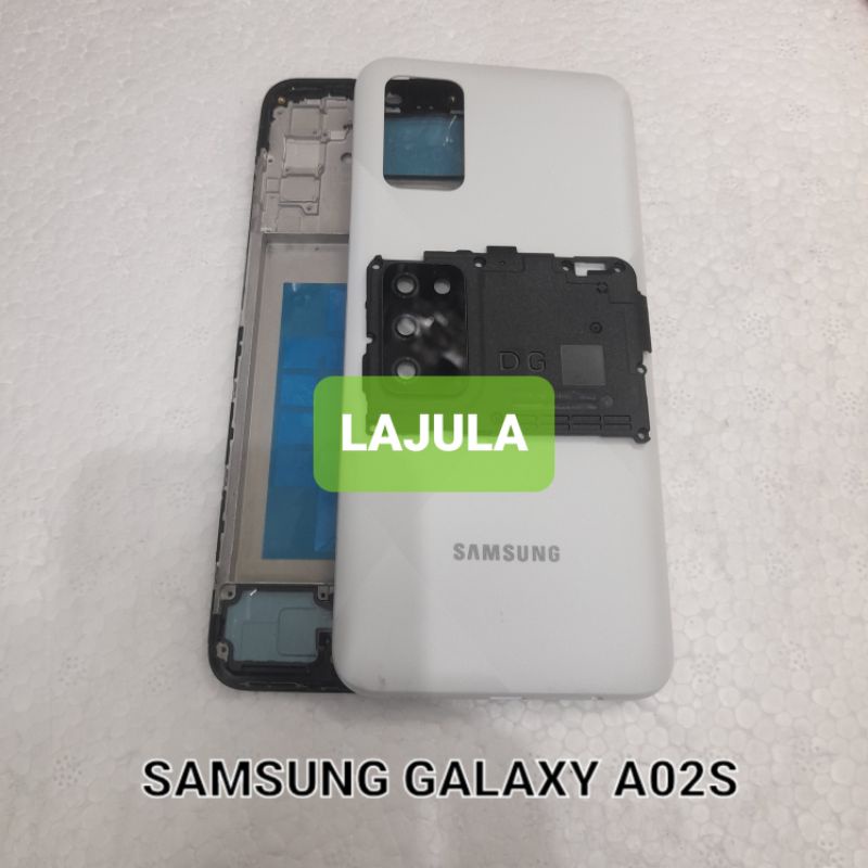 Jual kesing housing casing full set samsung galaxy a02s frame + backdoo + ring kaca kamera ...