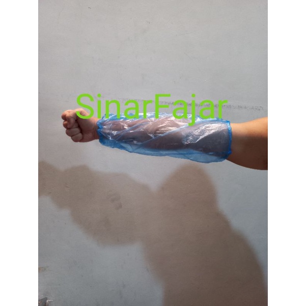 Jual manset lengan tangan plastik pelindung lengan cover arm disposable ...