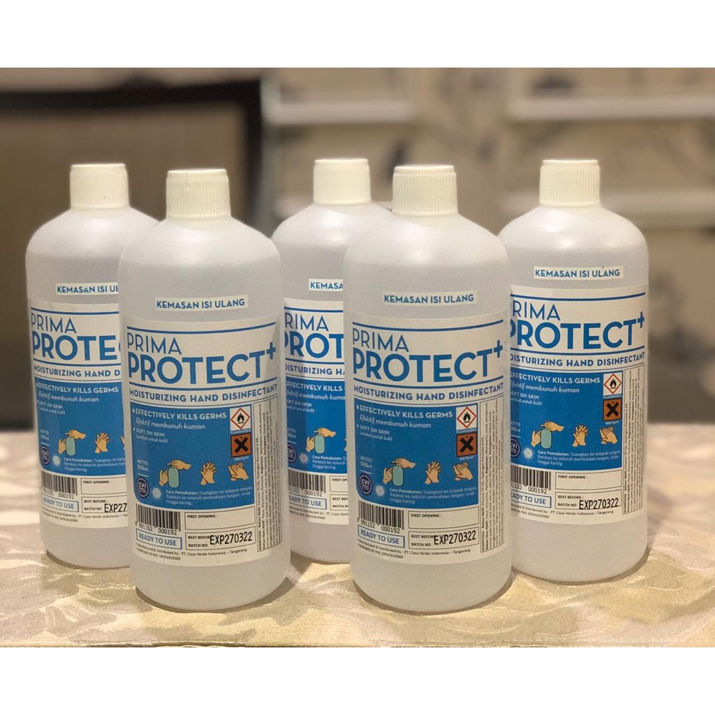 Jual Prima Protect Disinfektan / Hand Sanitizer Refill 500ml | Shopee ...