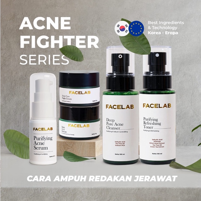 Jual FACELAB - ACNE FIGHTER SERIES 5 PCS | PENGHILANG JERAWAT DAN BEKAS ...