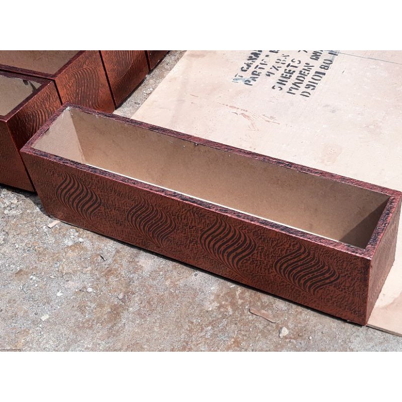 Jual pot kayu vas bunga plastik artificial partisi panjang 75cm ...