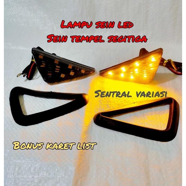 Jual Lampu Sein Tempel LED Nyala Kuning Bisa Digunakan Dimotor ...