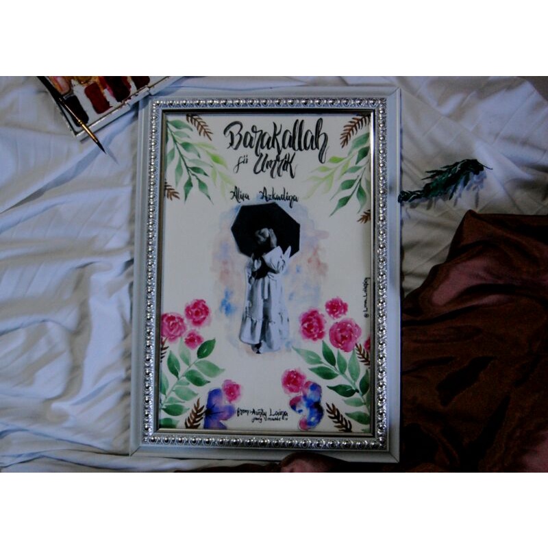 Jual Letteringframe|A4|kadoBirthday|Wedding|Semprotulation | Shopee ...