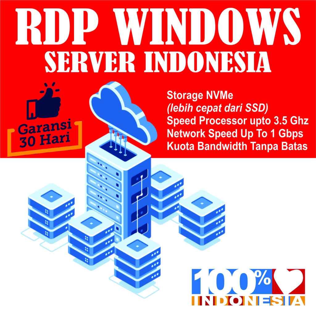Jual SERVER INDONESIA RDP Windows Murah & Bergaransi 30 Hari Bisa DI ...