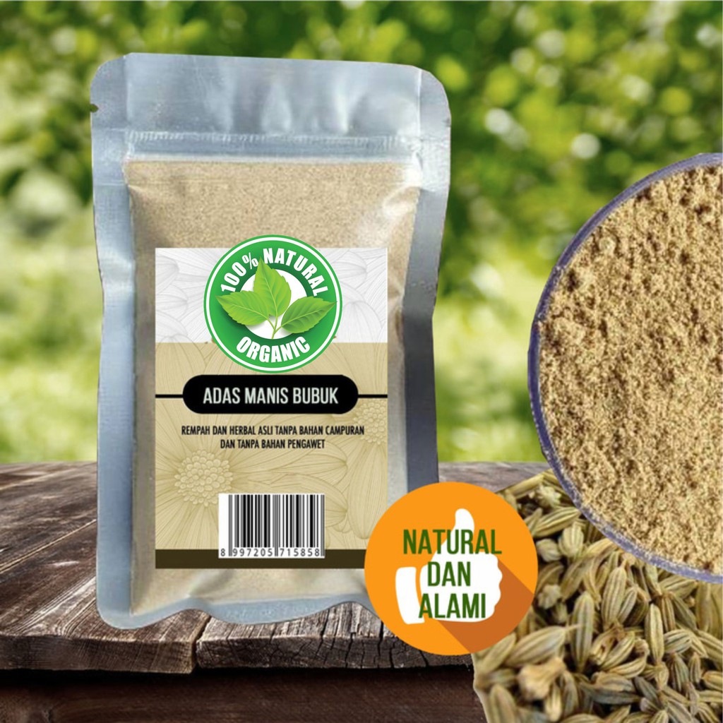 Jual Bubuk Adas Manis 500 g Serbuk Biji Anis Pimpinella anisum Anise ...