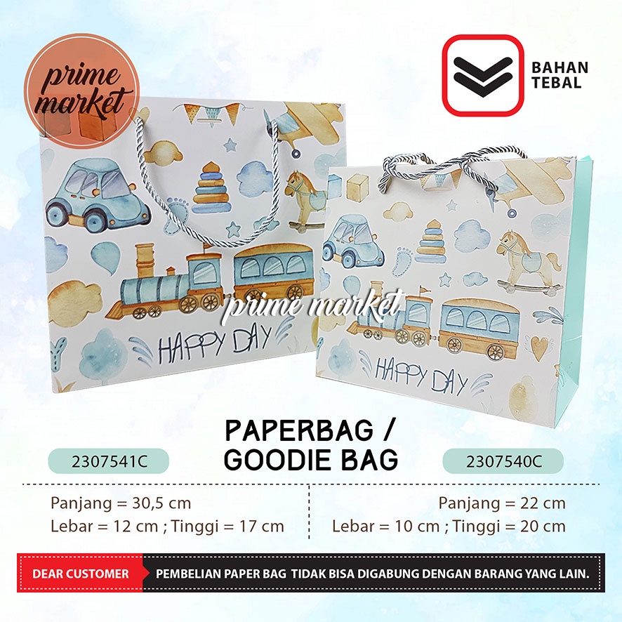 Jual Paper bag Kado Goodie Bag Ulang Tahun Anak PaperBag Ulang Tahun ...