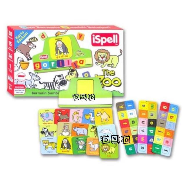 Jual MAINAN EDUKATIF / EDUKASI ANAK - ISPELL THE ZOO ANIMAL / HEWAN LIAR | Shopee Indonesia