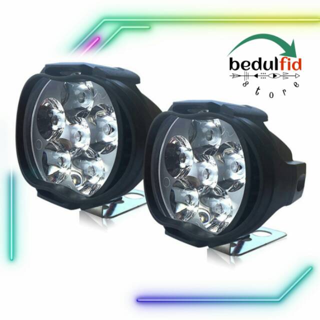 Jual LAMPU TEMBAK MOTOR LED HIGHT BEAM 1000 LUMENS 2 PCS | Shopee Indonesia