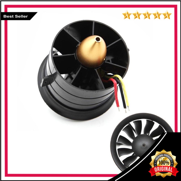 Jual Original Motor 70mm Ducted Fan 12Blade with EDF 2839 2600KV jet ...
