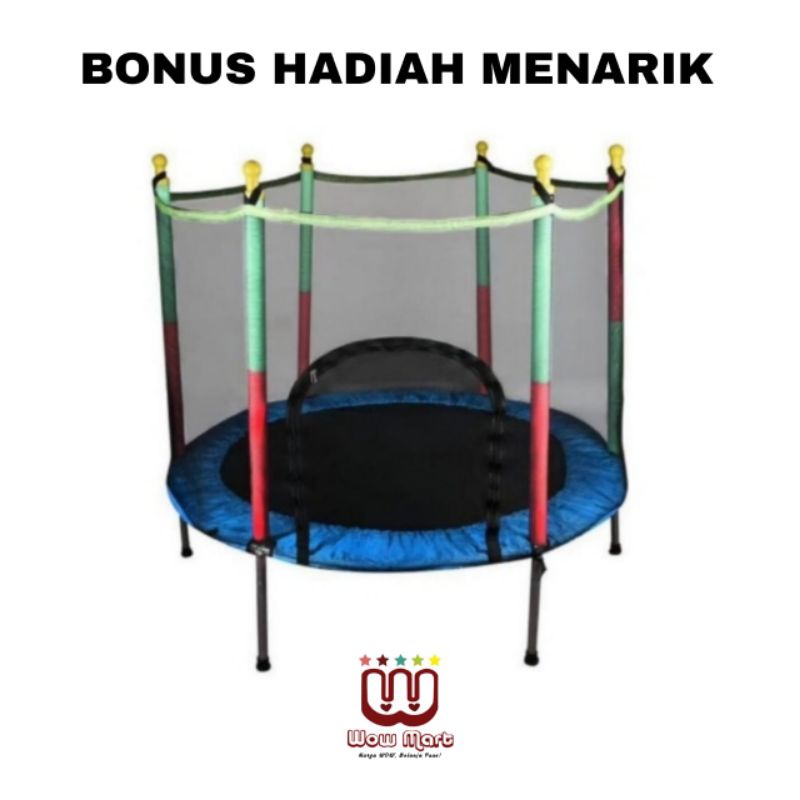 Jual TRAMPOLINE MAINAN ANAK muat sd 200kg lompat jump | Shopee Indonesia