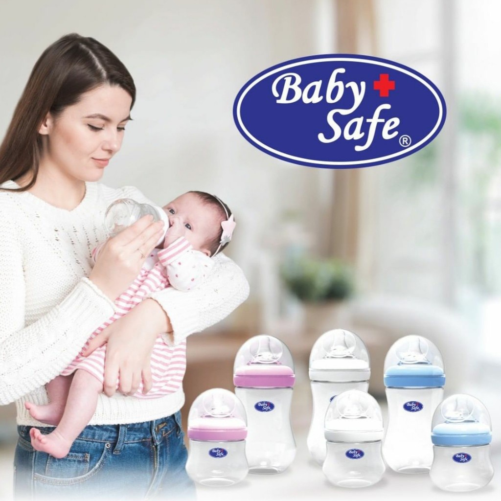 Jual DOT BAYI Baby Safe Wide Neck Bottle WN001 WN002 Babysafe Milk Flow ...