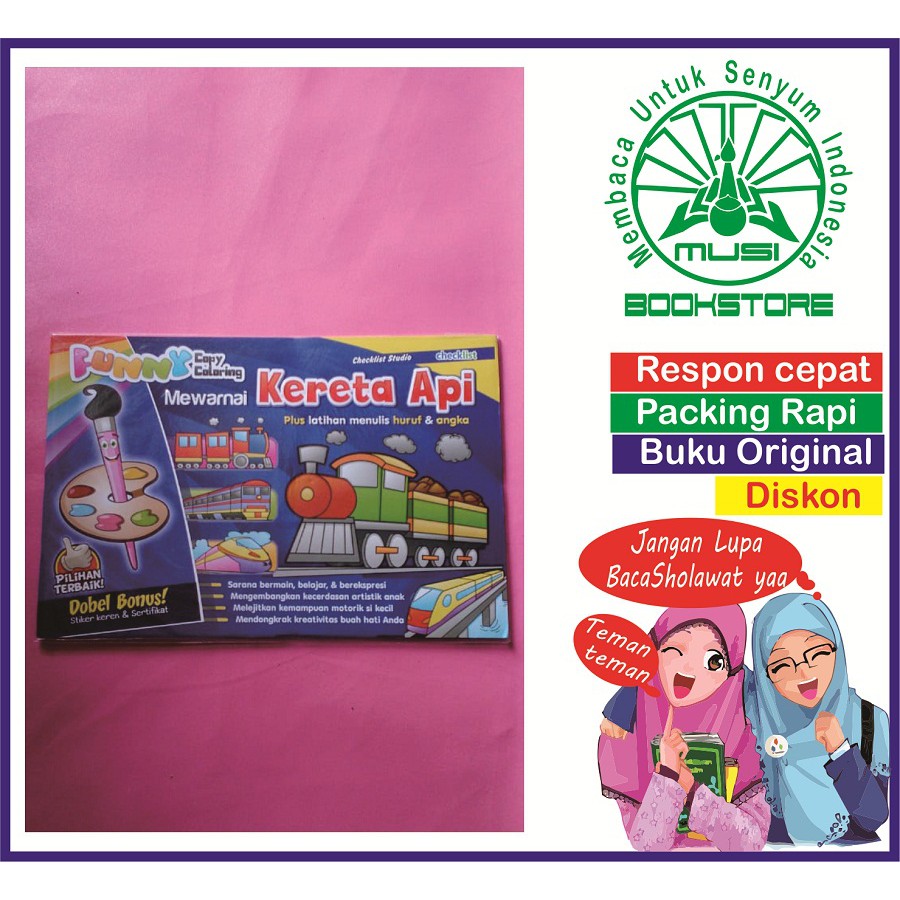 Jual Funny Copy oloring Mewarnai Kereta Api | Shopee Indonesia