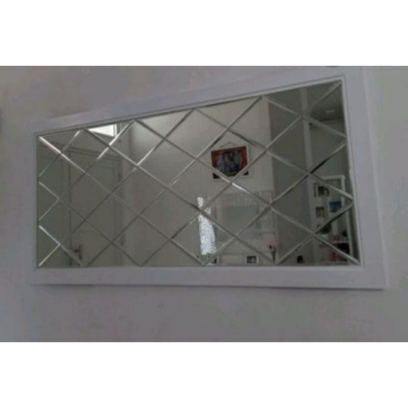Jual Kaca cermin custom 200x80 cm - cermin wajik bevel - Cermin Bevel ...