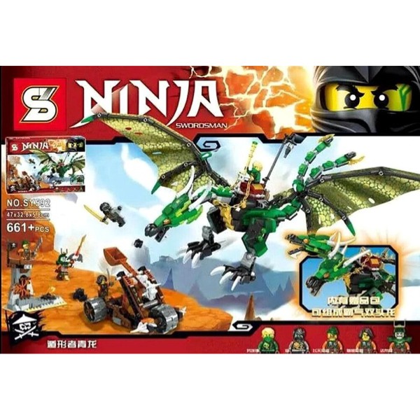 Jual Lego Kw Ninjago The Green NRG Dragon SY 592 | Shopee Indonesia