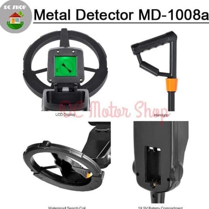 Jual Metal Detector Underground Alat Deteksi Logam Emas Perak Md-1008A ...