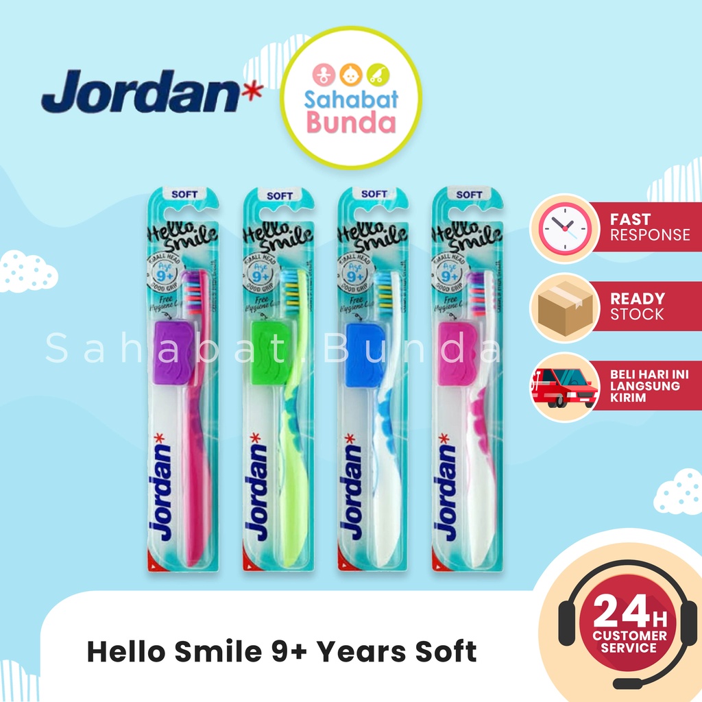 Jual JORDAN Hello Smile Soft Sikat Gigi Anak Usia 9Y+ | Shopee Indonesia