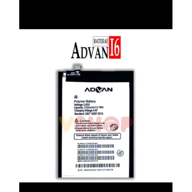 Jual Baterai Advan i6/Baterai Advan i6 Full View/i6A/KF46 Baterai ...