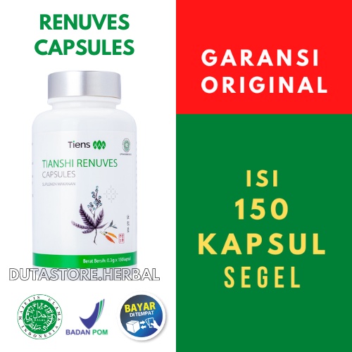 Jual Tiens Renuves Capsule/Pembersih Paru-paru (150 Kapsul) | Shopee ...