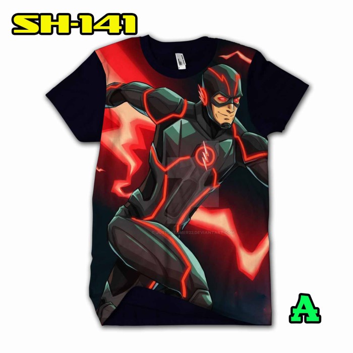 Jual Kaos The Flash Baju Super hero keren | Shopee Indonesia