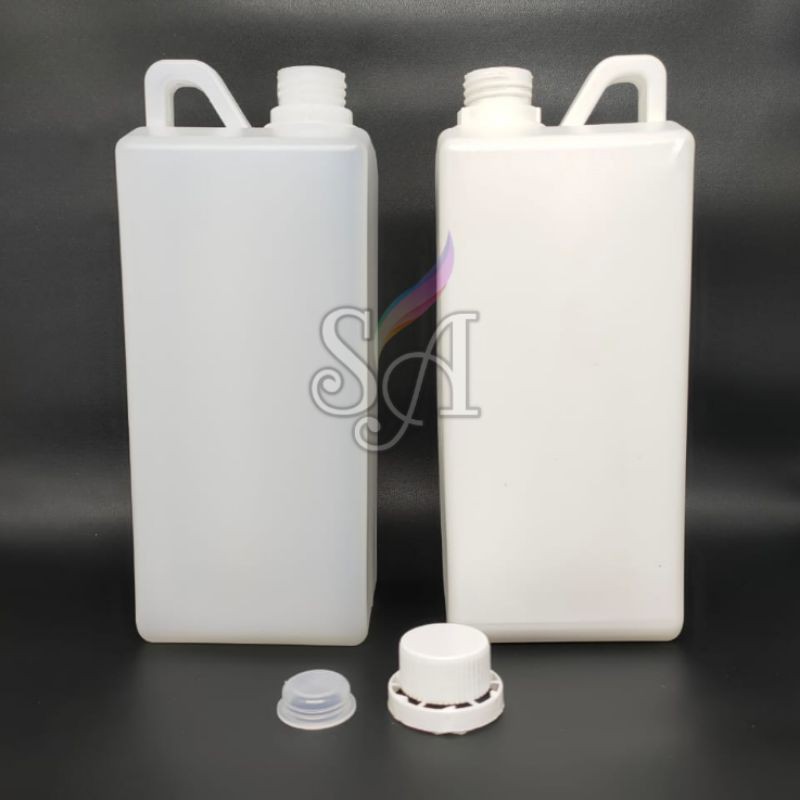 Jual Jerigen 1 Liter / Drigen 1000 ml /Jerigen Tinggi Tutup Segel HDPE ...