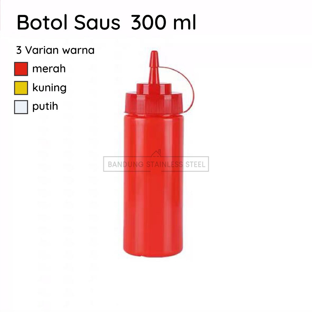 Jual Botol Saos Dengan garis Dispenser Saus Plastik Mayonaise Kecap ...