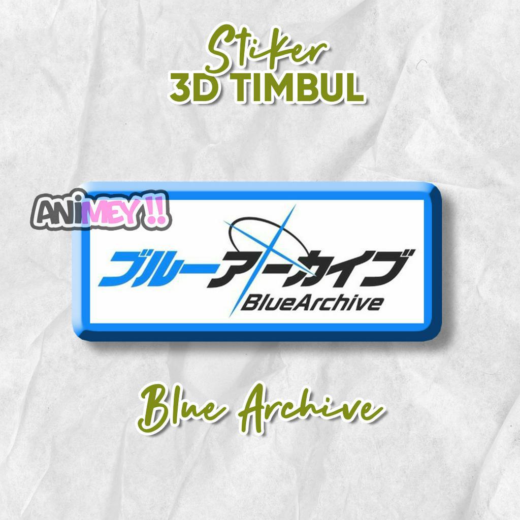 Jual Stiker Emblem 3D Blue Archive Logo / Stiker Anime Gaming Resin ...