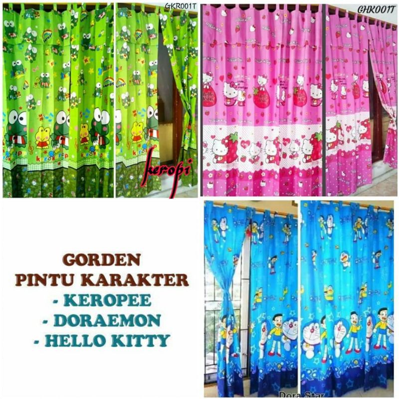 Jual COD GORDEN PINTU KARAKTER DORAEMON HELLOKITTY KEROPY / TIRAI PINTU KARAKTER / SELAMBU PINTU ...