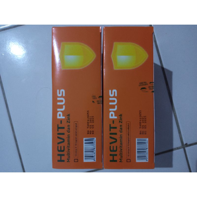 Jual HEVIT-PLUS MULTIVITAMIN DAN ZINK (100 tablet) exp april 2023 ...