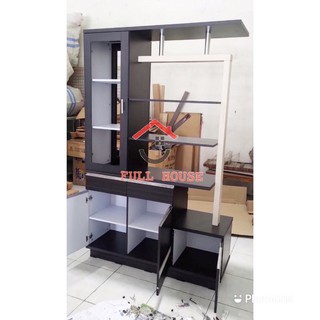 Jual Penyekat Ruangan partisi Divider Minimalis 2 Sisi Grey Top Quality ...
