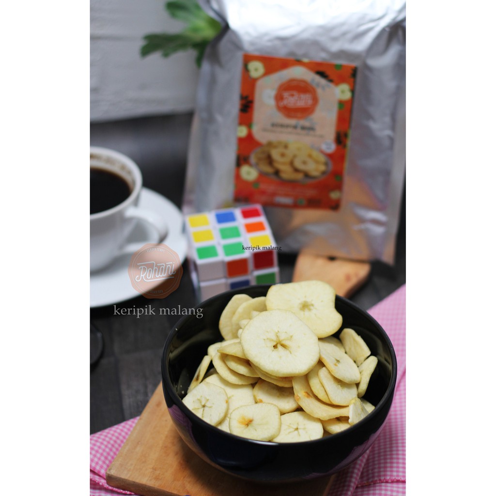 Jual ROHANI Keripik Apel Malang 100gr | Shopee Indonesia