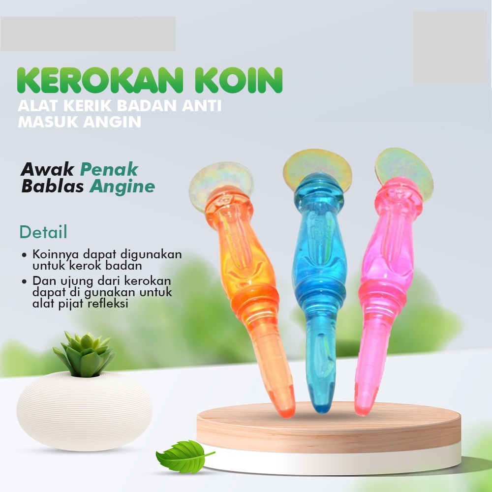 Jual Alat Kerikan Koin & Totok 2in1 Kerokan Masuk Angin Kerik Pijat ...