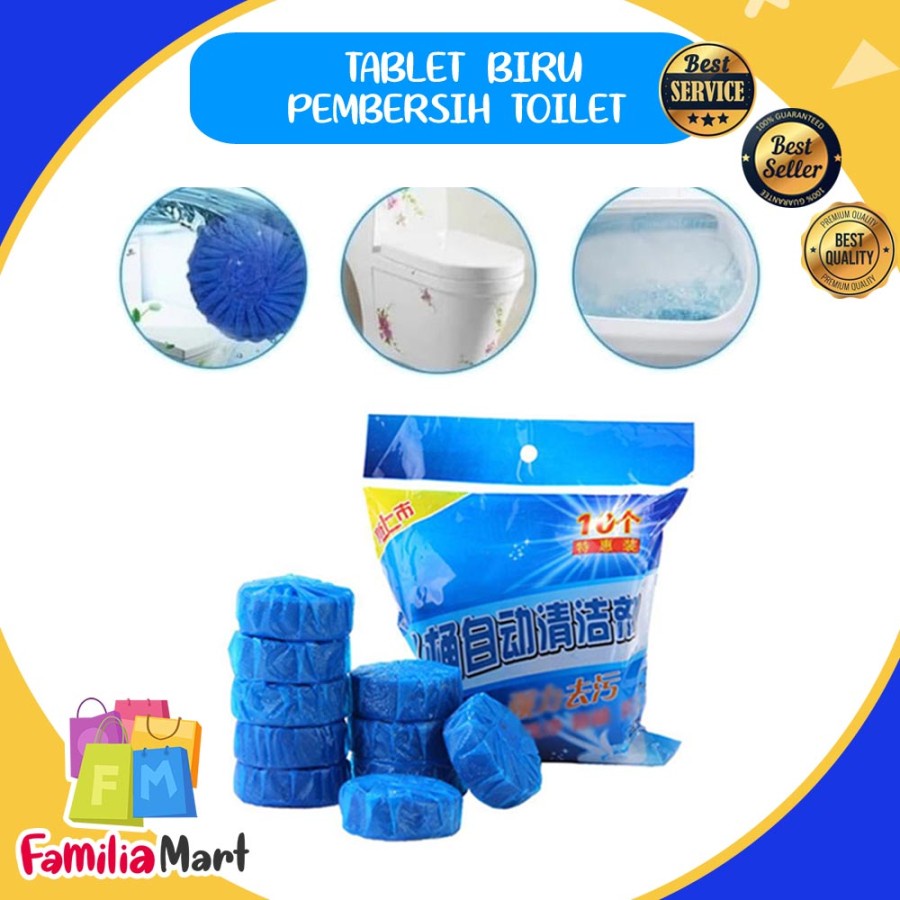 Jual SI BIRU - Tablet Penyegar Toilet Automatic Blue Clean Pembersih ...