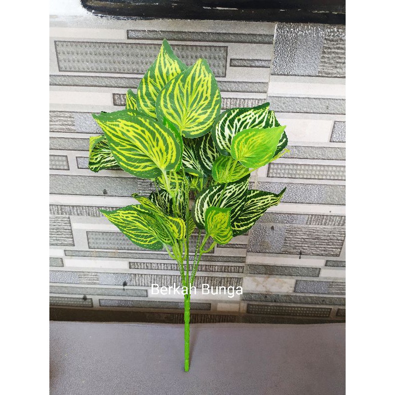 Jual Daun artificial grub- daun plastik dekorasi- bunga artificial ...