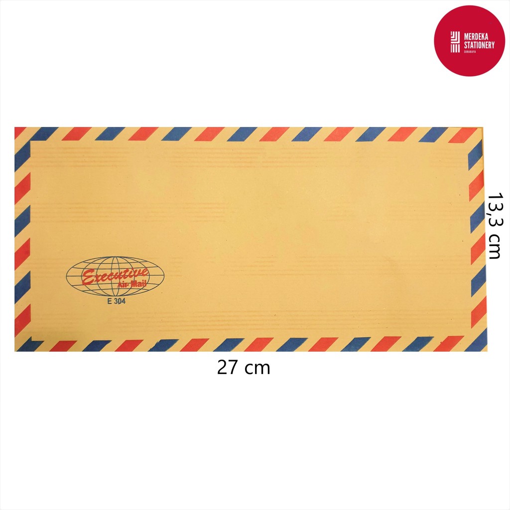 Jual (10 Lembar)Amplop/Envelope/Surat Coklat Airmail/Air Mail Executive ...