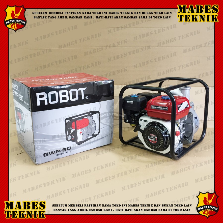 Jual ROBOT GWP 80 / GWP80 - POMPA ALKON IRIGASI - ENGINE PUMP 3" - 3 INCH | Shopee Indonesia