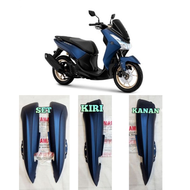 Jual BODY BELAKANG KANAN KIRI SET LEXI 125 ORIGINAL YAMAHA BIRU DOFF ...
