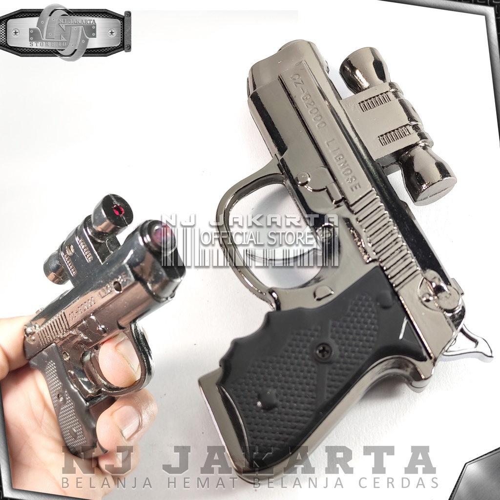 Jual MANCIS LIGHTER GUN KOREK API PISTOL SERIES LIGHNOSE FULL CRHOUM ...
