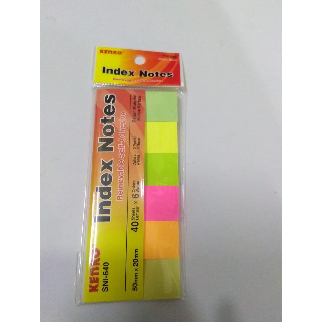 Jual KENKO INDEX NOTES SNI-640 sticky notes | Shopee Indonesia