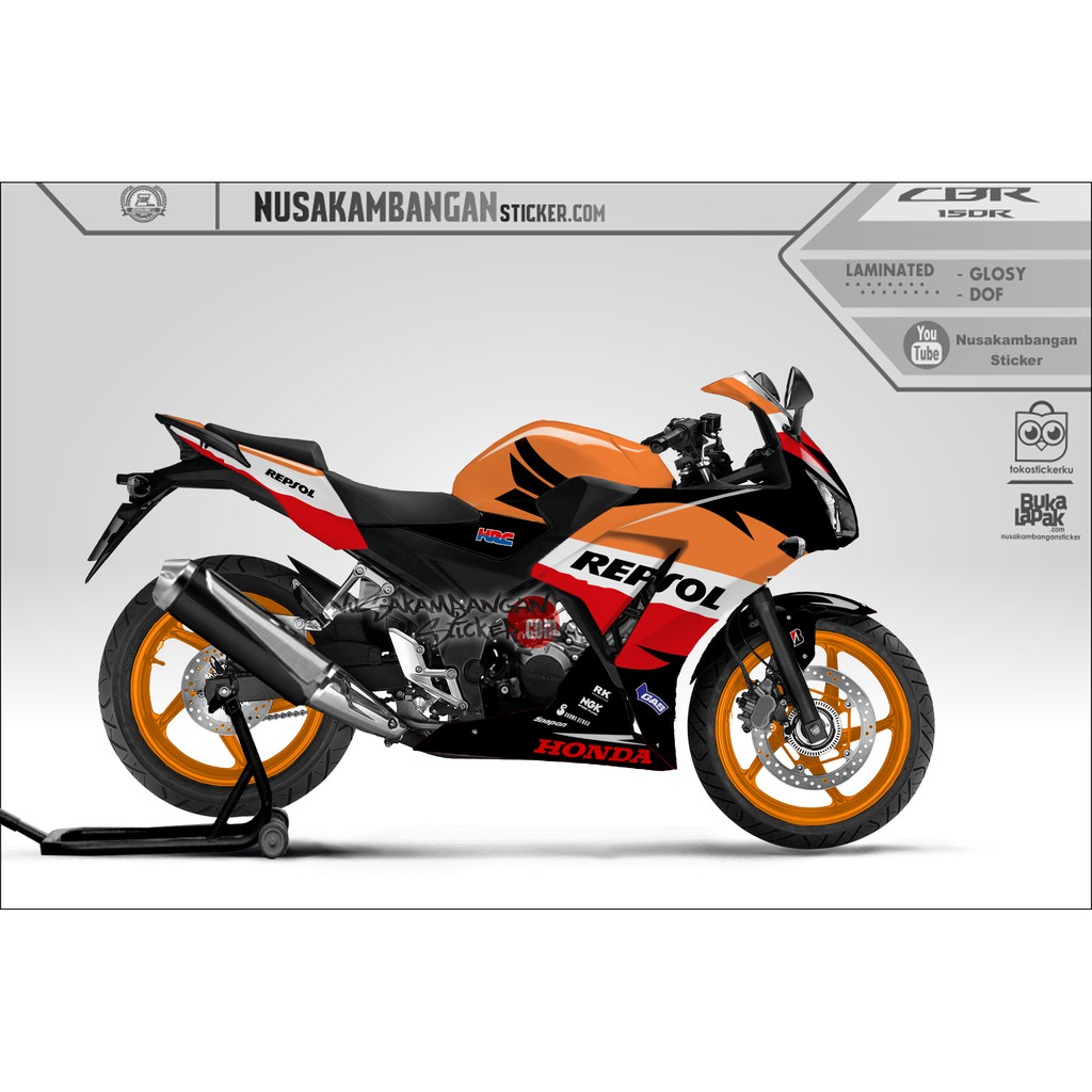 Jual Decal Sticker CBR 150 K45 Repsol | Shopee Indonesia