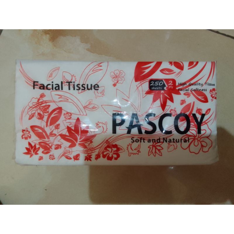 Jual Pascoy facial tissue 250 sheets 2 ply | Shopee Indonesia