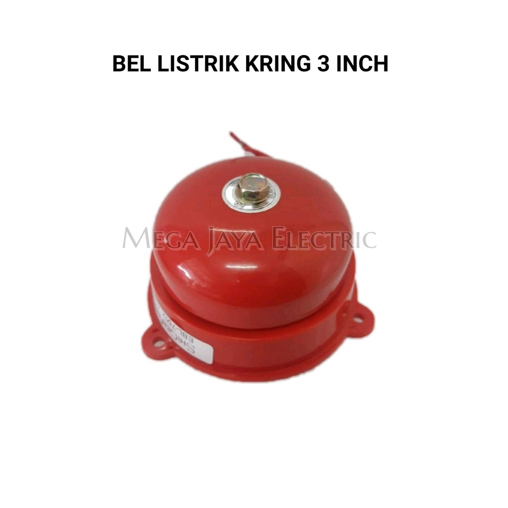 Jual BELL LISTRIK BULAT KRING 3 INCH 220V AC / BELL SEKOLAH / BELL ...