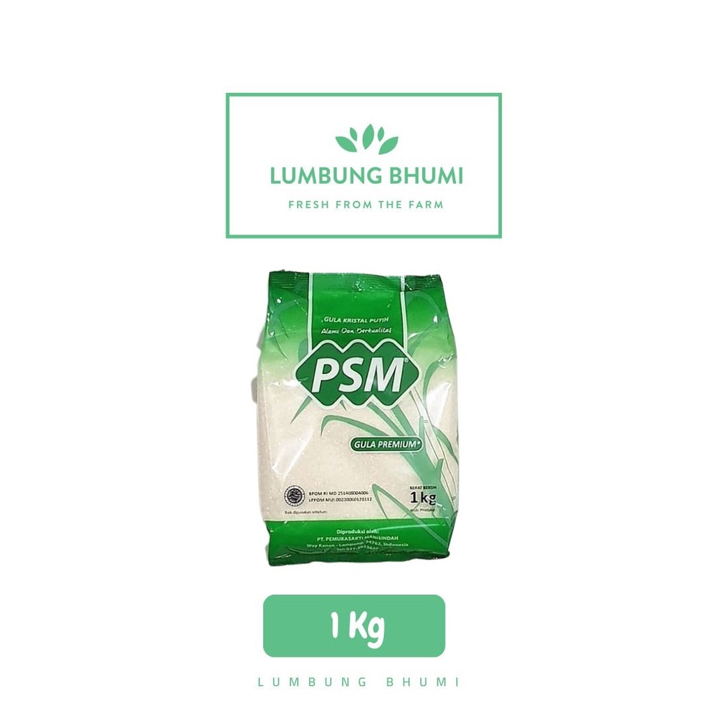 Jual PSM Gula Pasir Putih 1 Kg 1 Pcs - Lumbung Bhumi | Shopee Indonesia