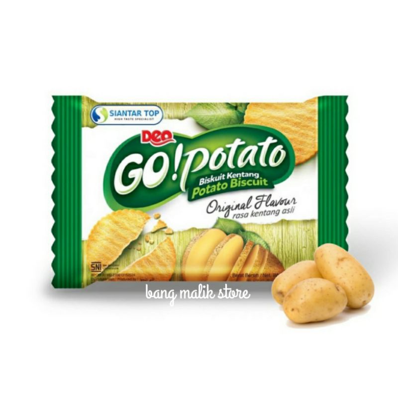 Jual GO POTATO biskuit kentang renceng isi 20 sachet | Shopee Indonesia