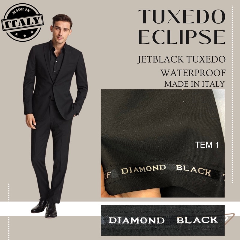 Jual [TEM] BAHAN KAIN JAS TUXEDO ECLIPSE WATERPROOF / BAHAN KAIN JAS ...