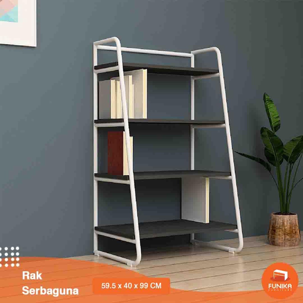 Jual FUNIKA MALVIN Kabinet multifungsi 4 tingkat / Rak penyimpanan ...