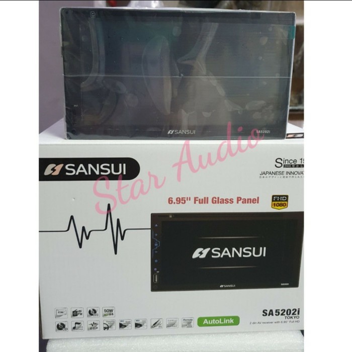 Jual Head Unit Sansui 5202i Full Glass Panel Auto Link - Head Unit ...